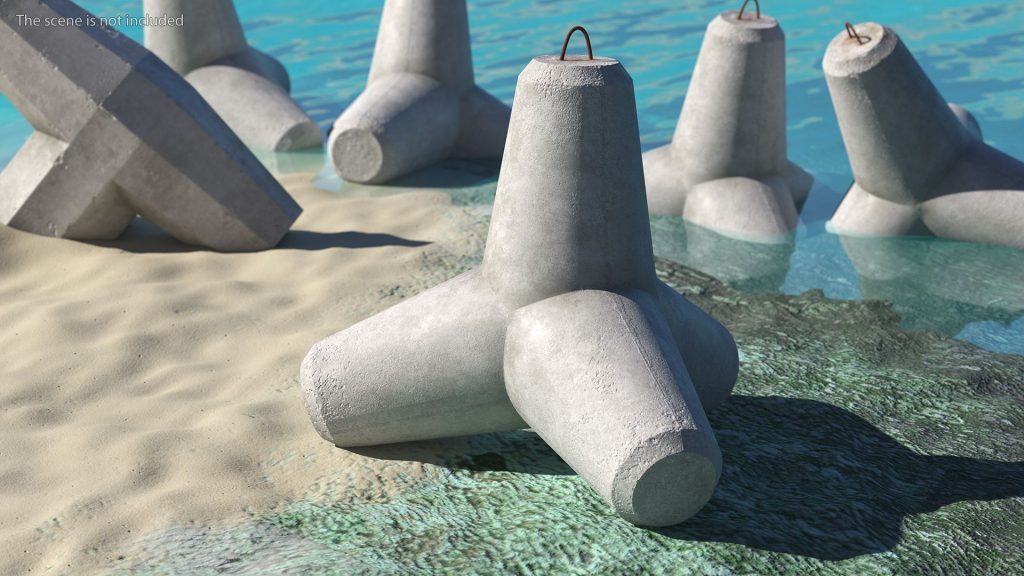 TetraPods : Coastal Protection Concrete Block